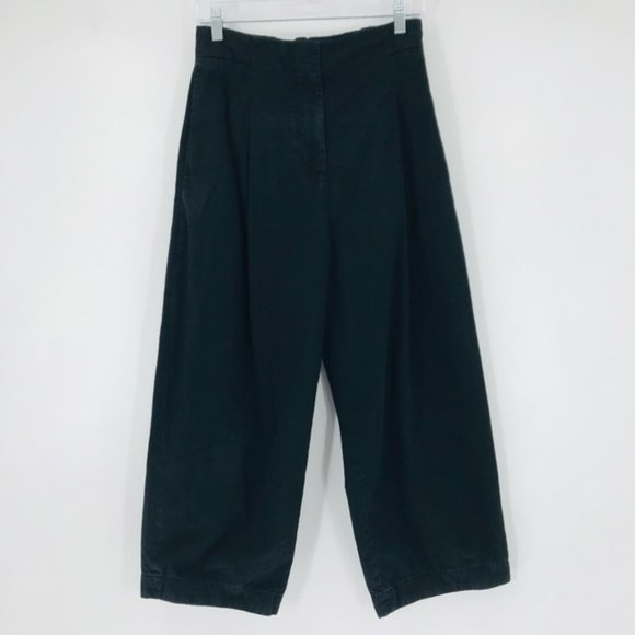 COS | Pants & Jumpsuits | Cos High Rise Wide Leg Crop Pants Cotton ...